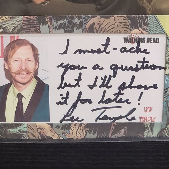 Art | Lew Temple Axelwalking Dead Custom Matted Framed Signedautograph ...